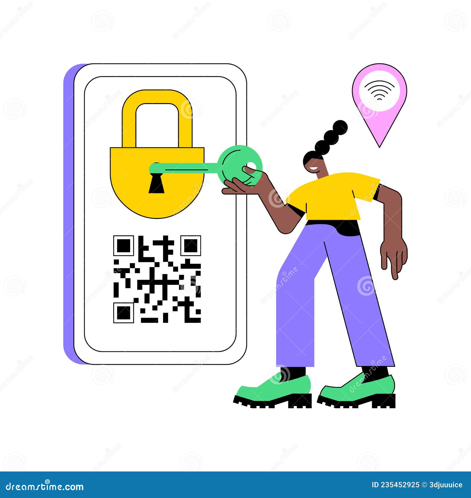 Access Control System Abstract Concept Vector Illustration. Stock ...