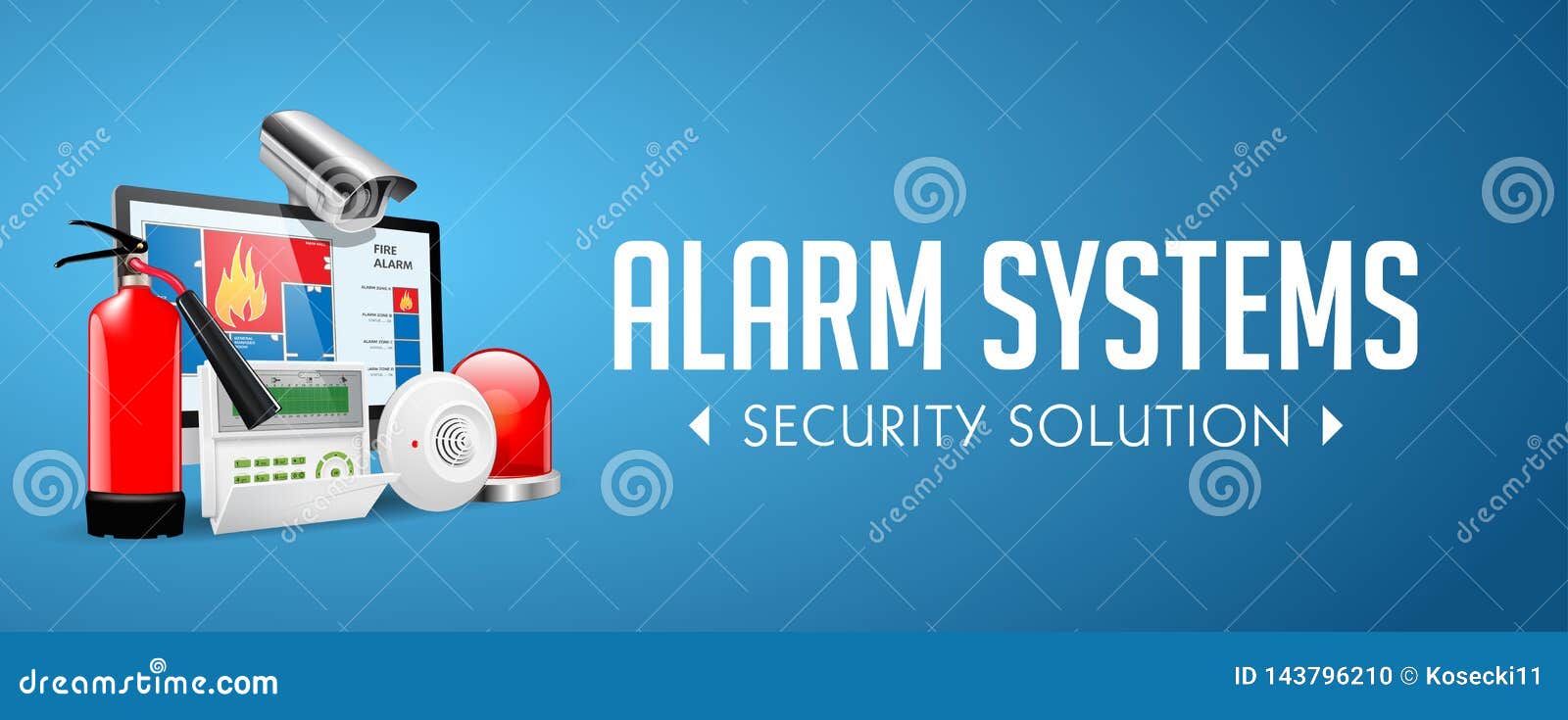 Access Control System - Alarm Zones - Security System Concept - Website ...