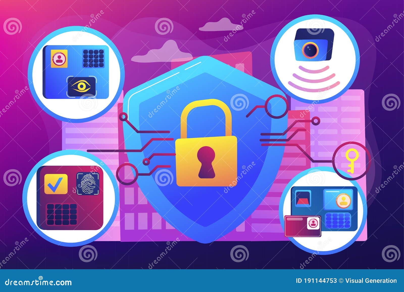Access Control System Concept Vector Illustration Stock Vector ...