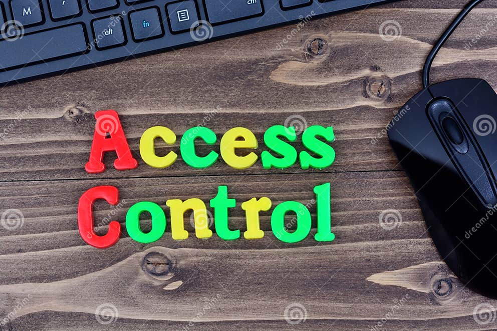 Access Control Words on Table Stock Image - Image of hardware, concept ...