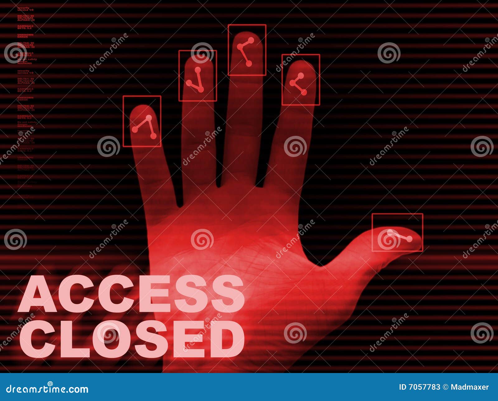 Access denied background stock illustration. Illustration of equipment ...