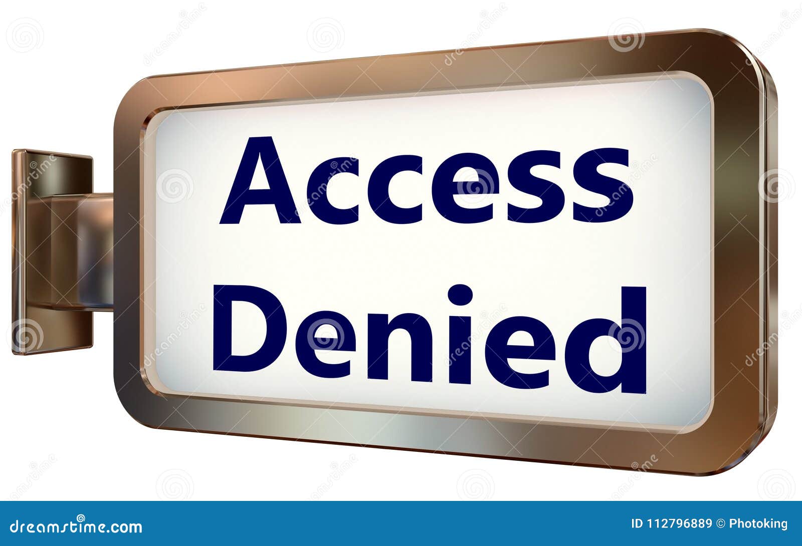 Access Denied on Billboard Background Stock Illustration - Illustration ...