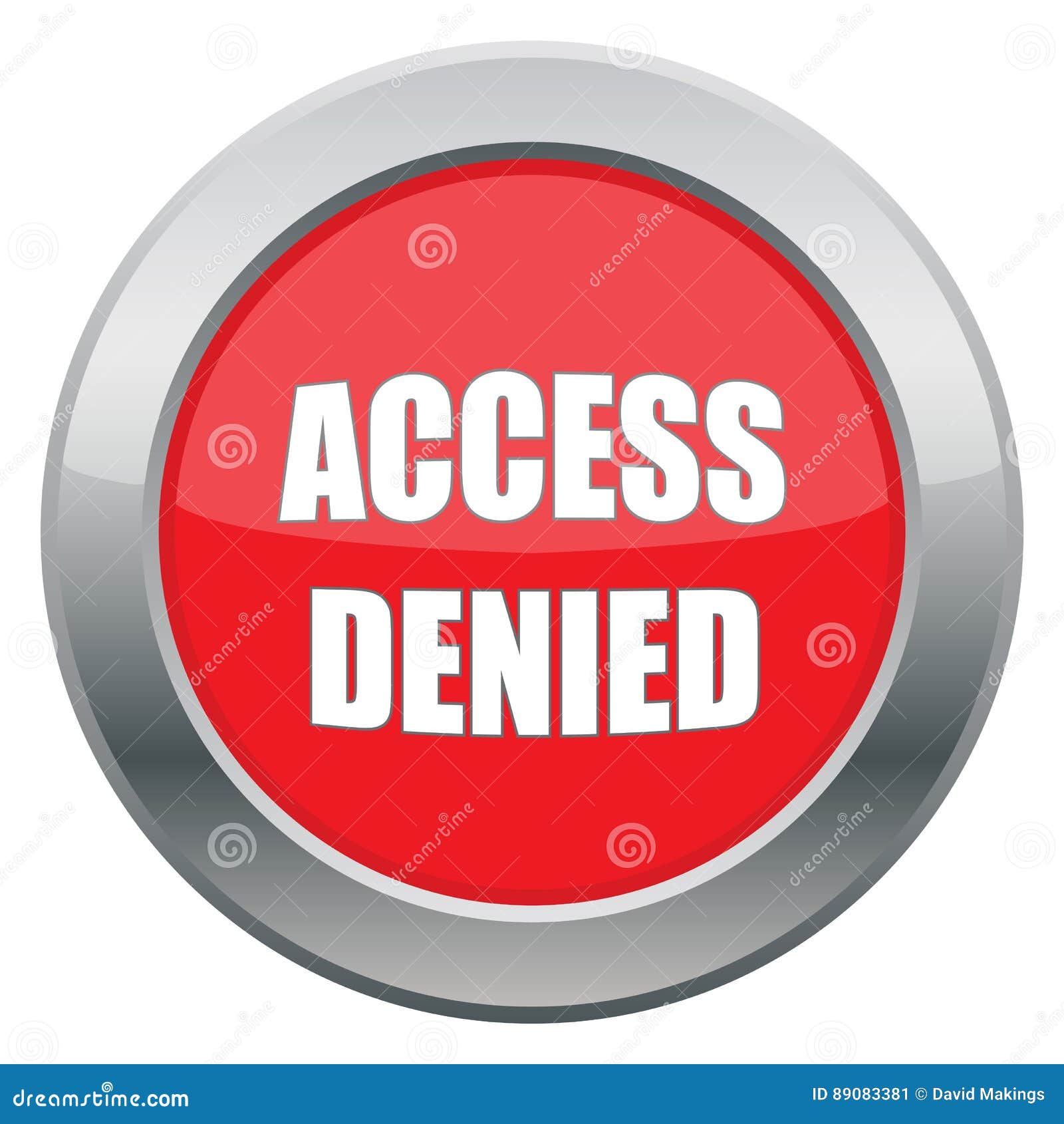 Access Denied Icon stock illustration. Illustration of element - 89083381