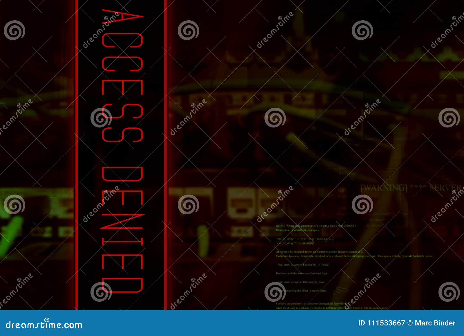 `Access Denied` at Computer System Screen Stock Image - Image of ...