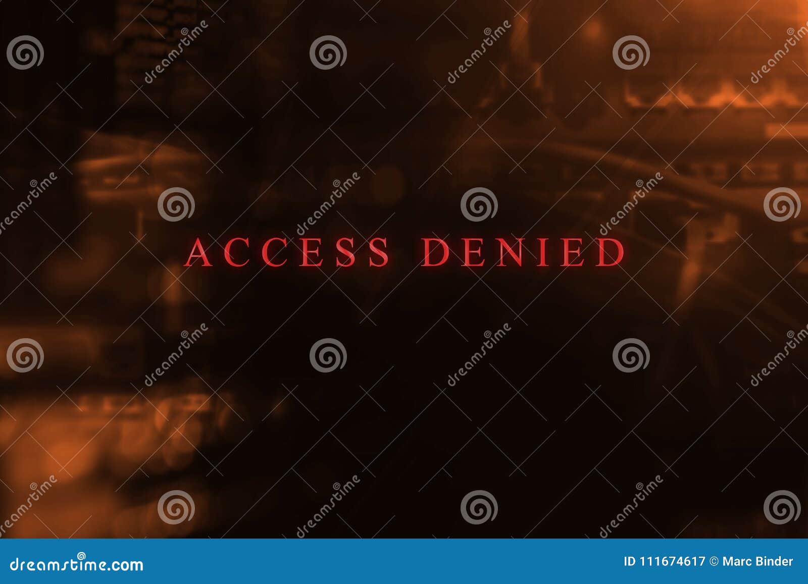 `Access Denied` at Computer System Screen Stock Image - Image of binary ...
