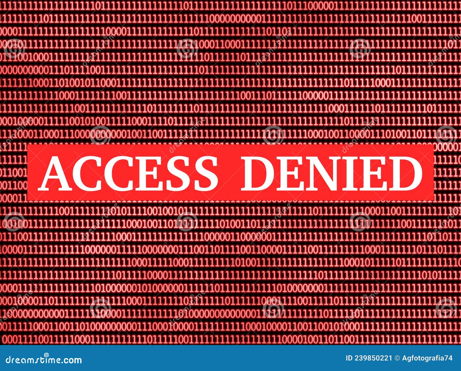 Access Denied Message On Red Binary Code Background Royalty-Free Stock ... Access Denied Message On Red Binary Code Background Royalty-Free Stock ...