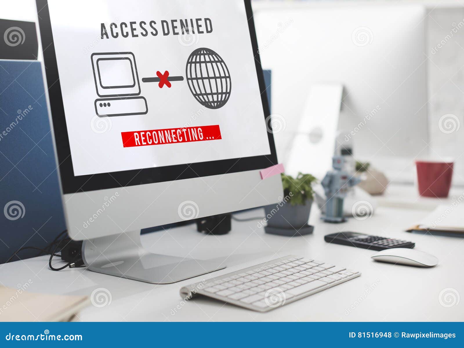 Access Denied Password Protection Safety System Concept Stock Photo ...