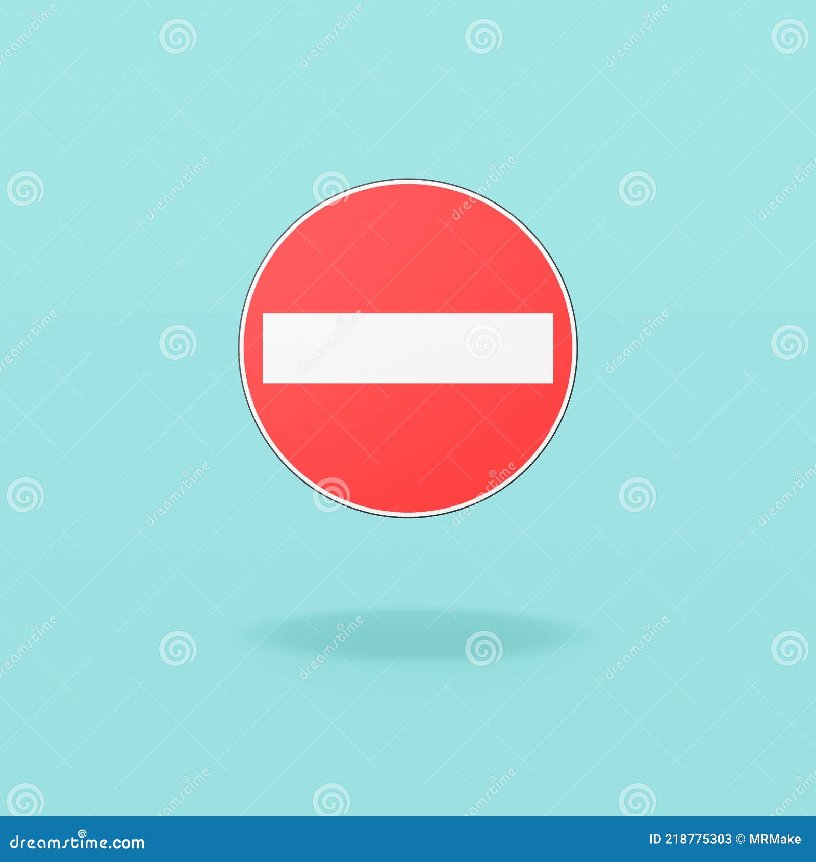 Access Denied Road Sign on Blue Background Stock Illustration ...