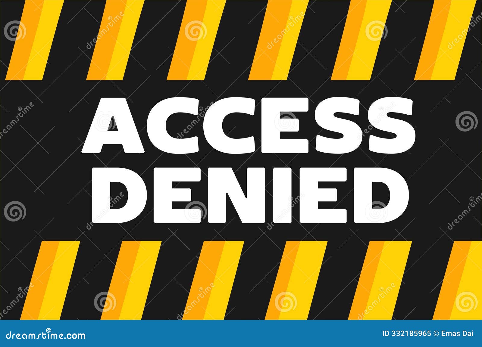 Access Denied Sign, Not Getting Access Stock Illustration ...