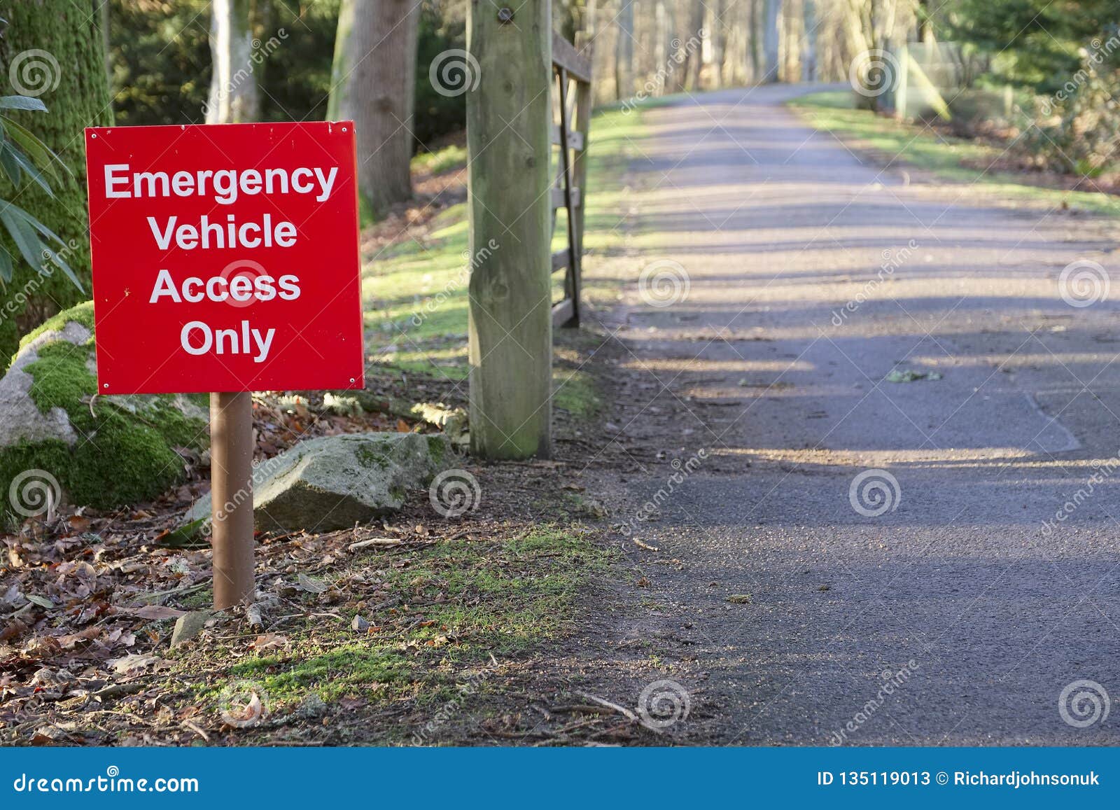 Access for Emergency Ambulance Vehicles only Sign Stock Image - Image ...