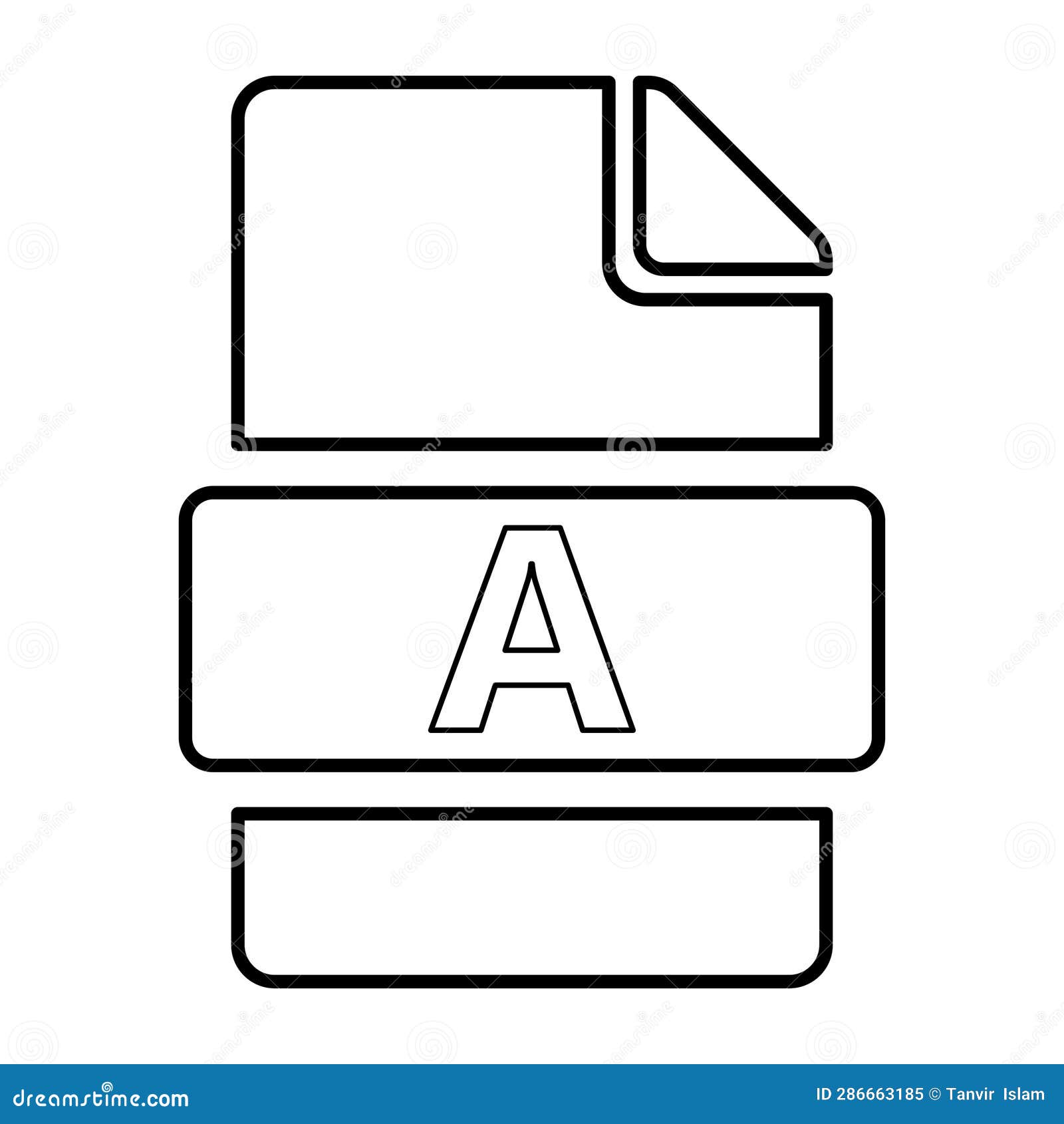 Access File Format Icon stock illustration. Illustration of file ...