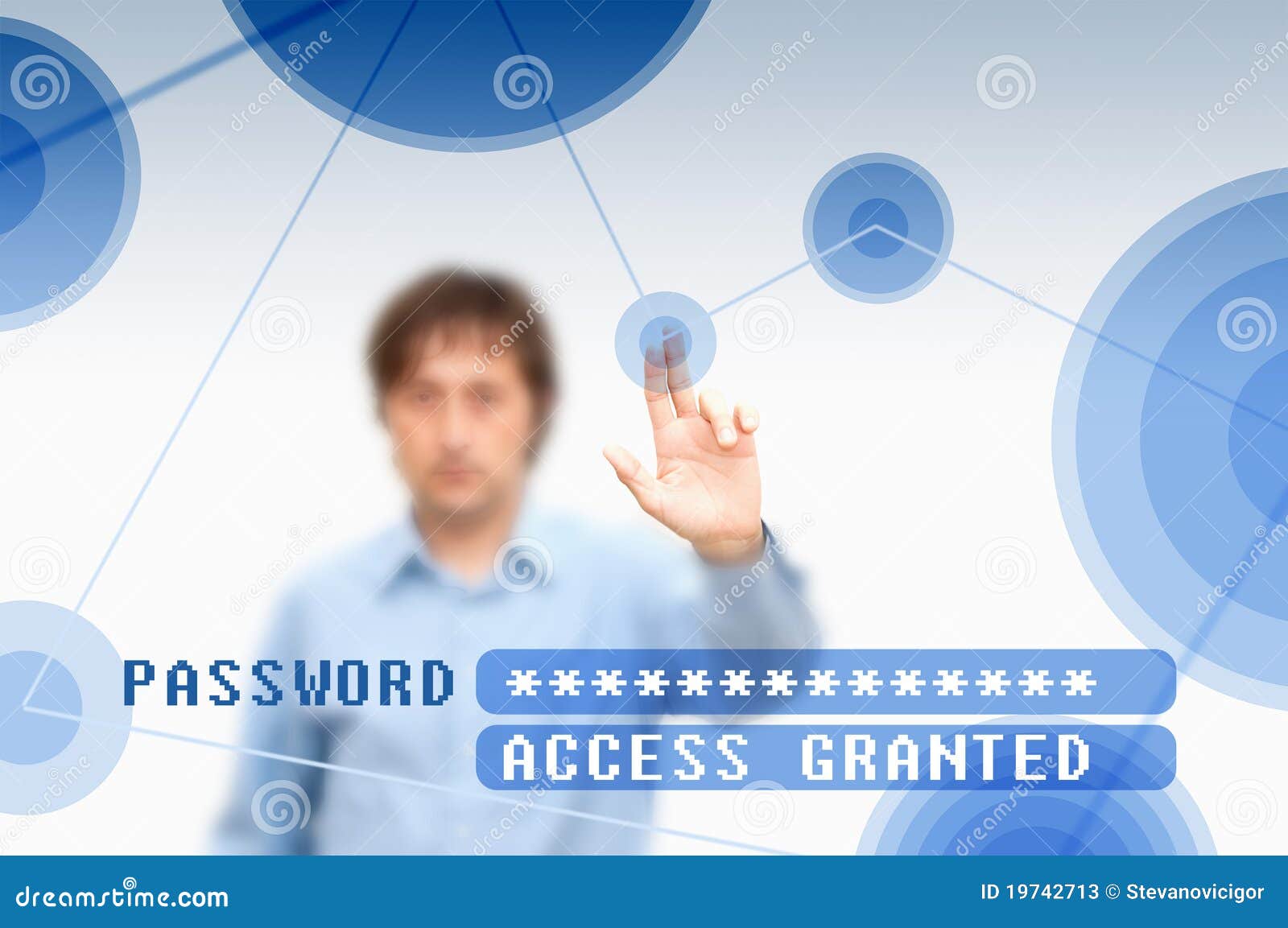 Access granted stock image. Image of finger, earn, show - 19742713