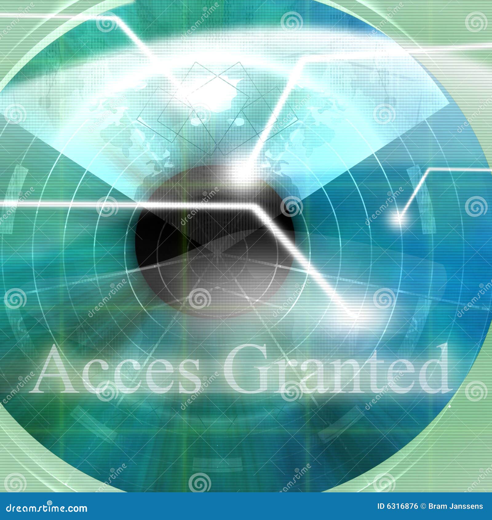 Access granted stock illustration. Illustration of detect - 6316876
