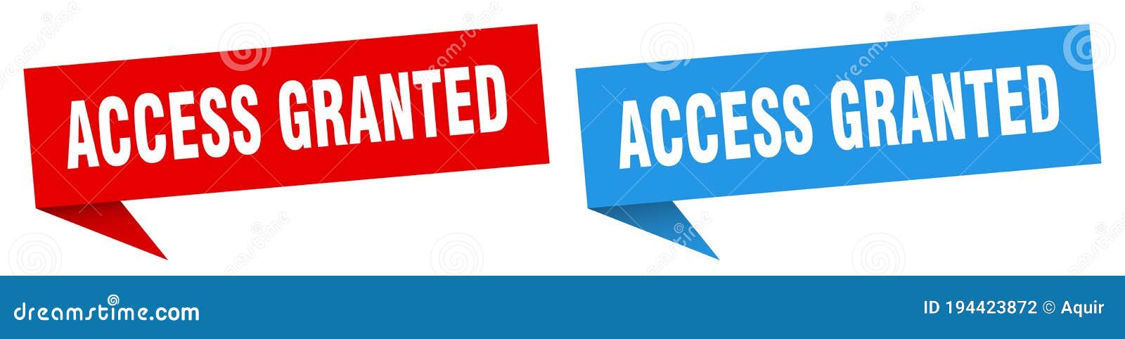 Access Granted Banner. Access Granted Speech Bubble Label Set Stock ...