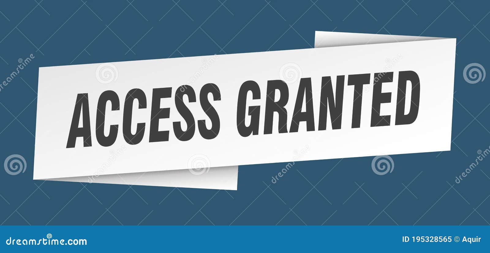 Access Granted Banner Template. Ribbon Label Sign. Sticker Stock Vector ...