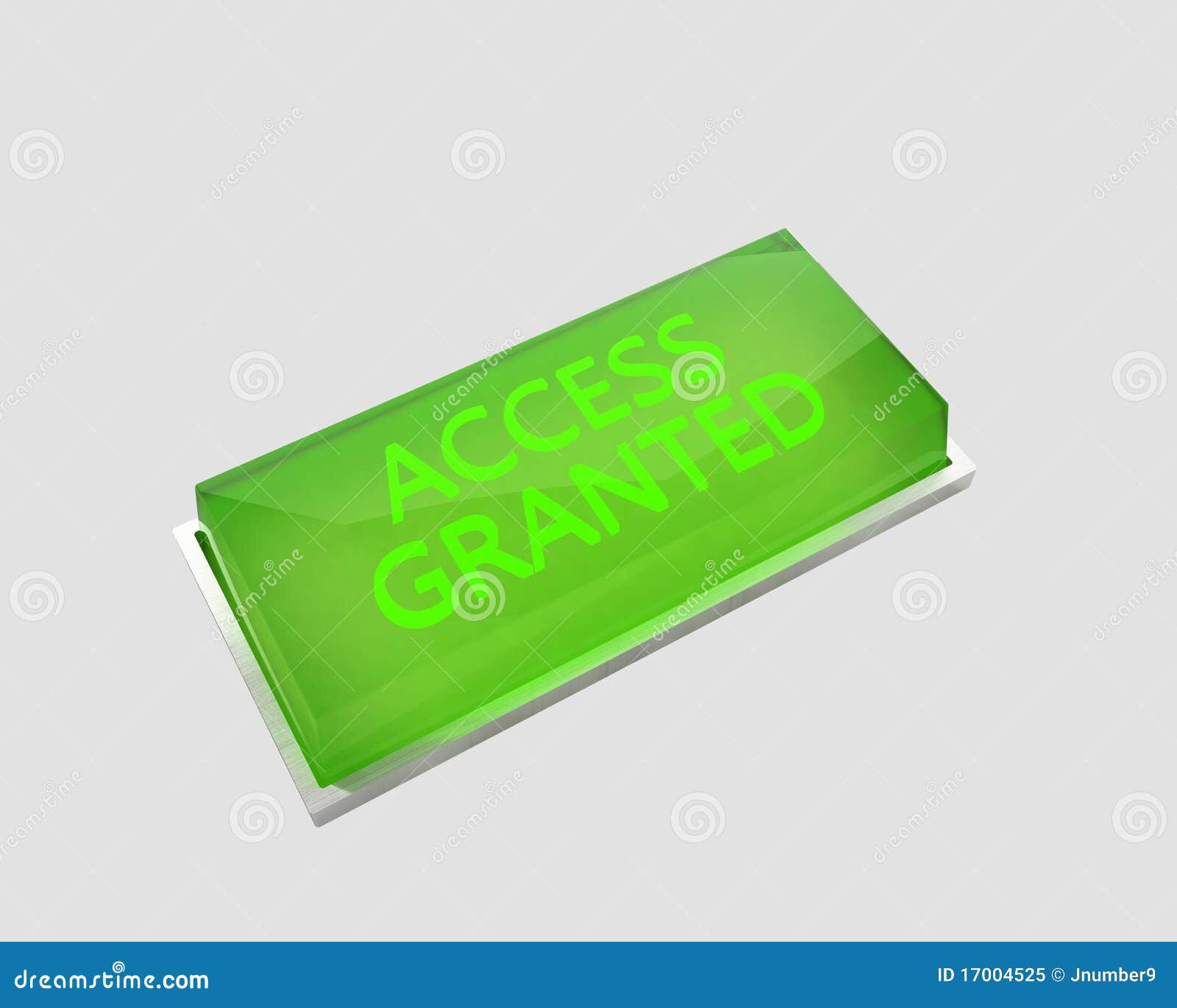 Access granted button stock illustration. Illustration of render - 17004525
