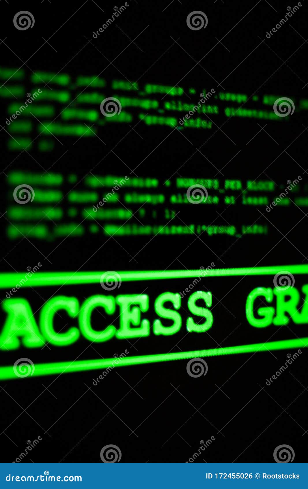 Access granted stock photo. Image of operating, communication - 172455026
