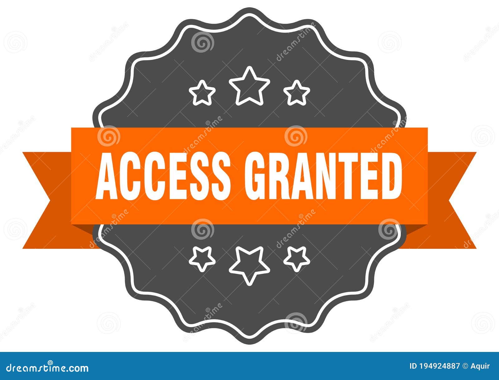Access Granted Label. Access Granted Isolated Seal. Sticker. Sign Stock ...