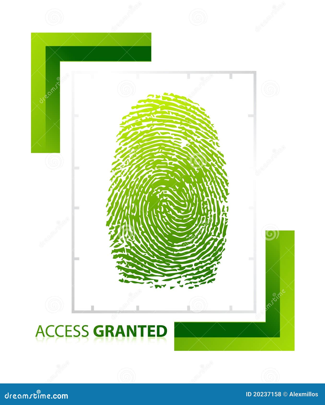 Access Granted Sign with Thumb Stock Illustration - Illustration of ...