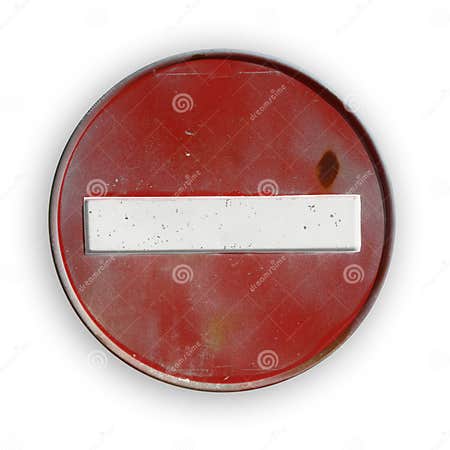ACCESS INTERDICTION ROAD SIGN Stock Image - Image of town, prohibition ...