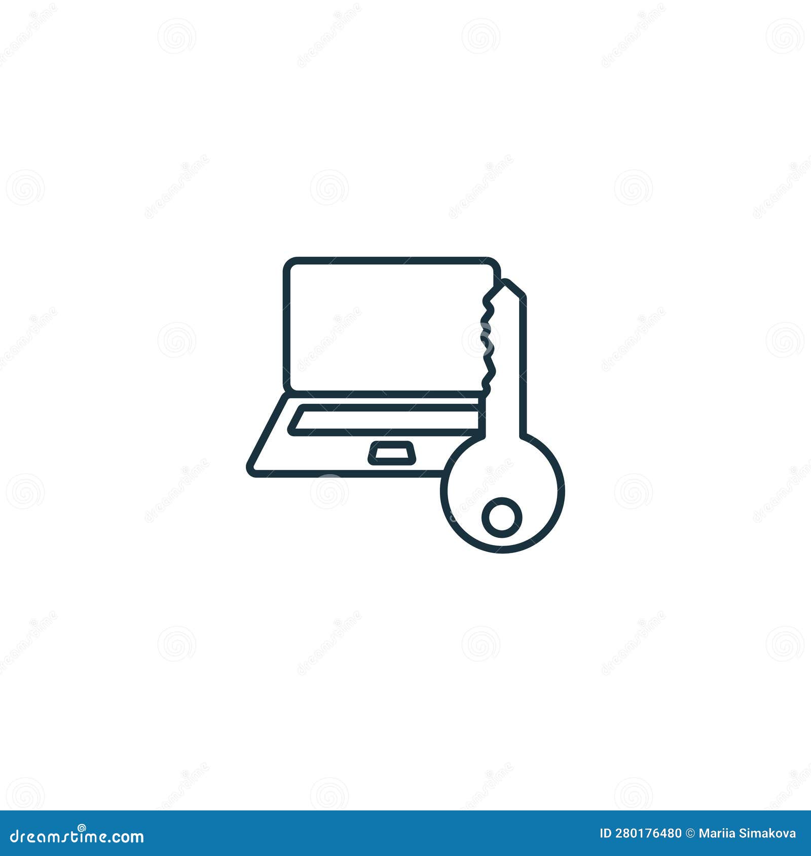 Access Key Icon. Monochrome Simple Sign from Security Collection Stock ...