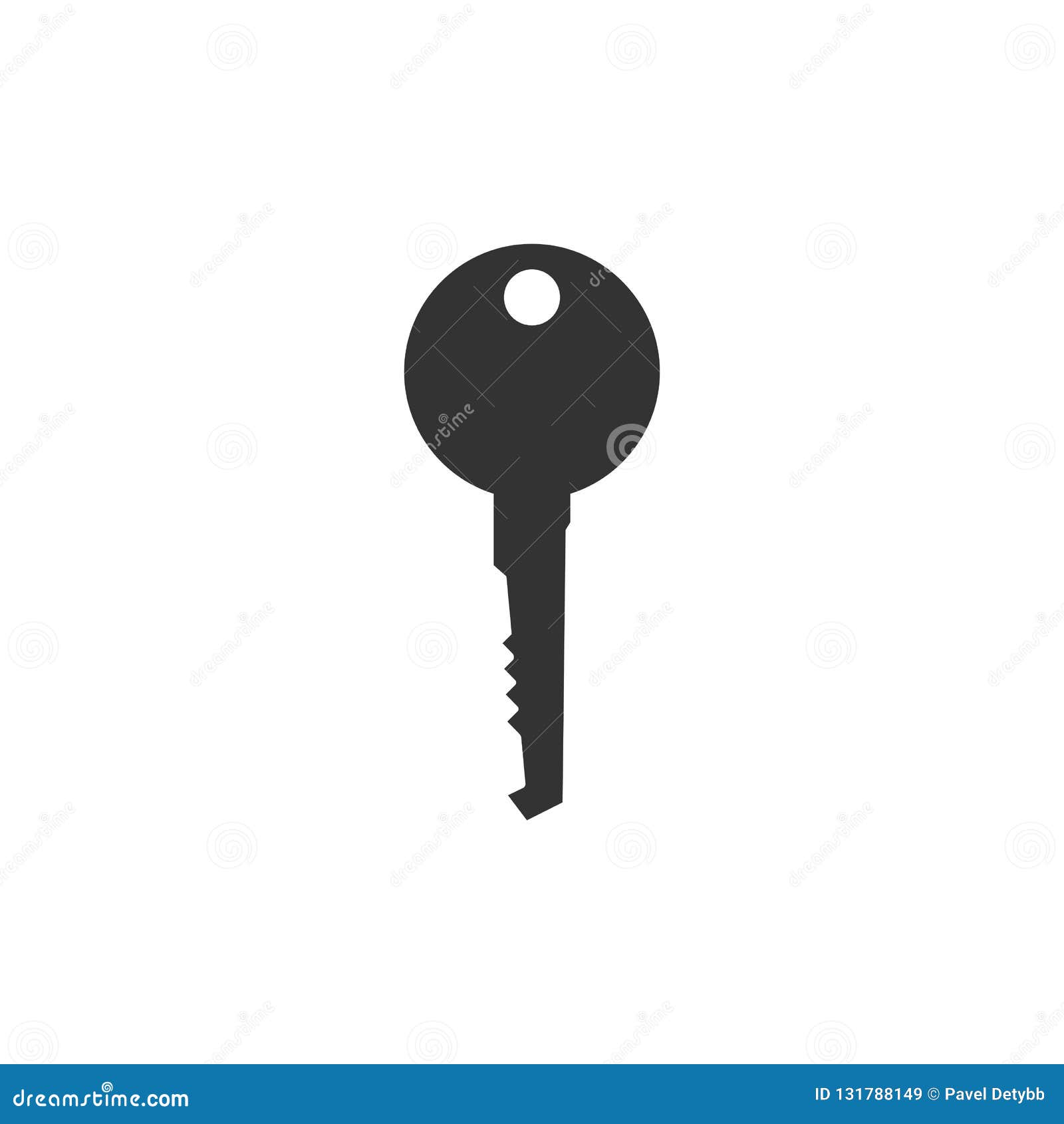 Access, Key Icon Vector Illustration Flat Design Stock Illustration ...