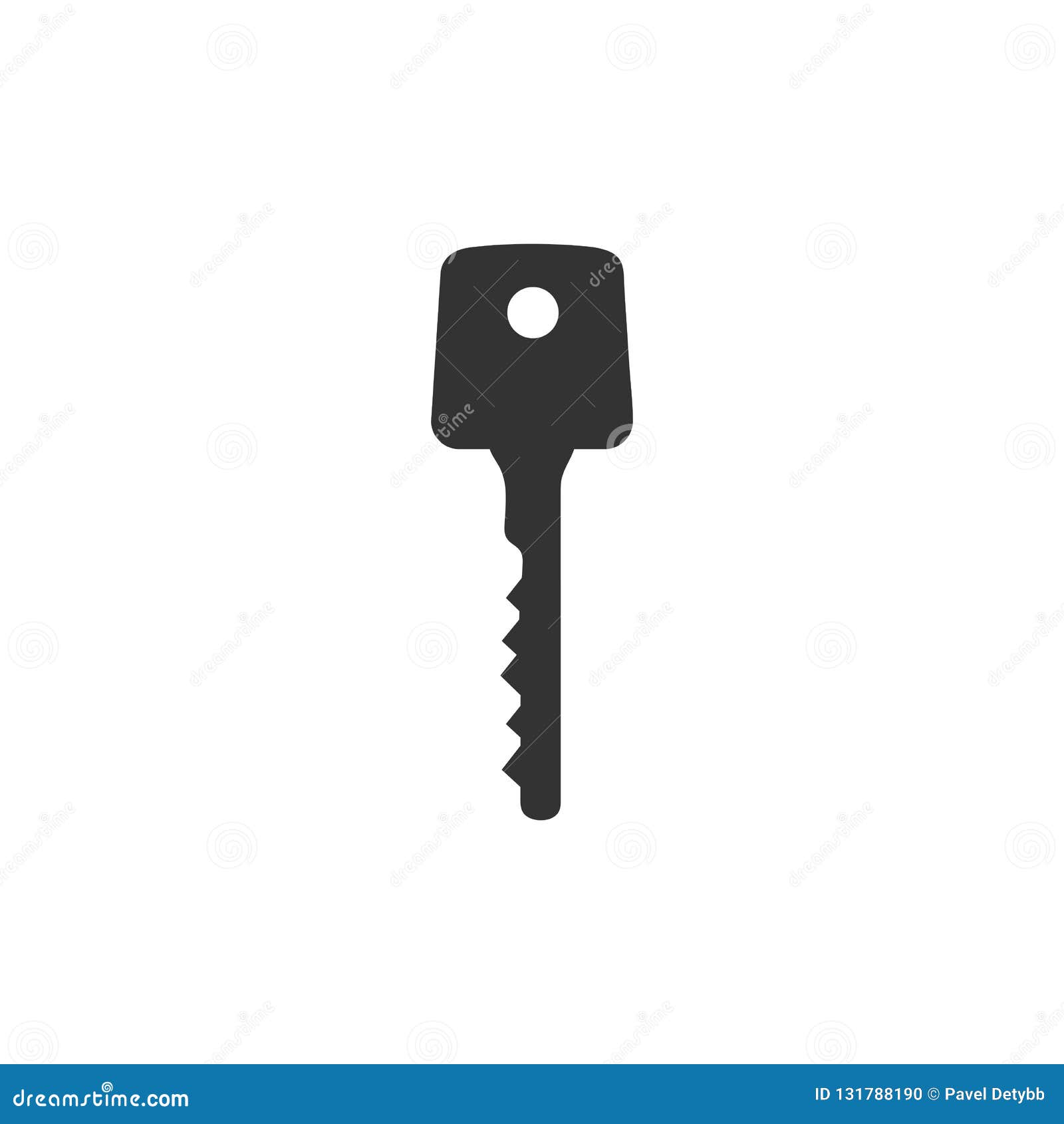 Access, Key Icon Vector Illustration Flat Design Stock Illustration ...