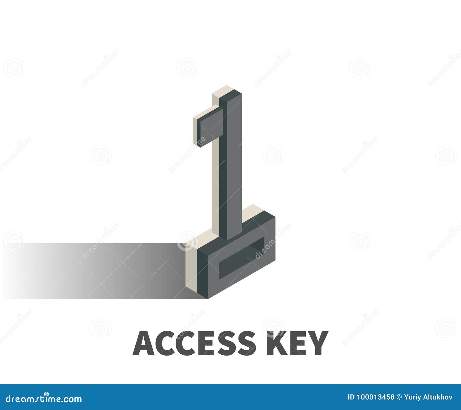 Access Key Icon, Vector Symbol. Stock Vector - Illustration of lock ...