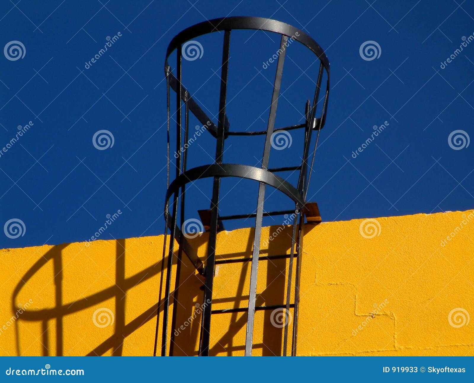 Access ladder on building stock image. Image of structure - 919933