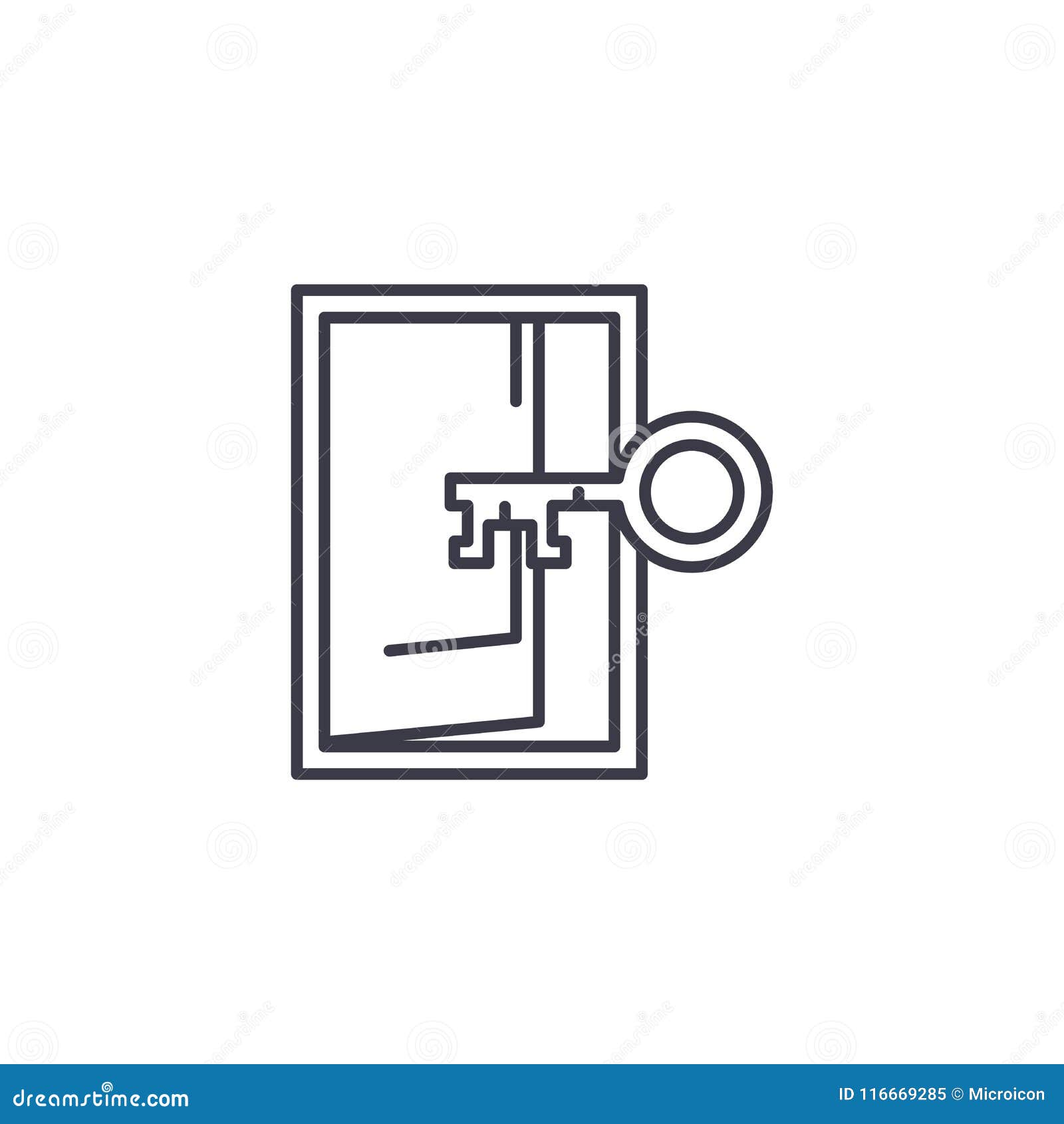 Access Linear Icon Concept. Access Line Vector Sign, Symbol ...