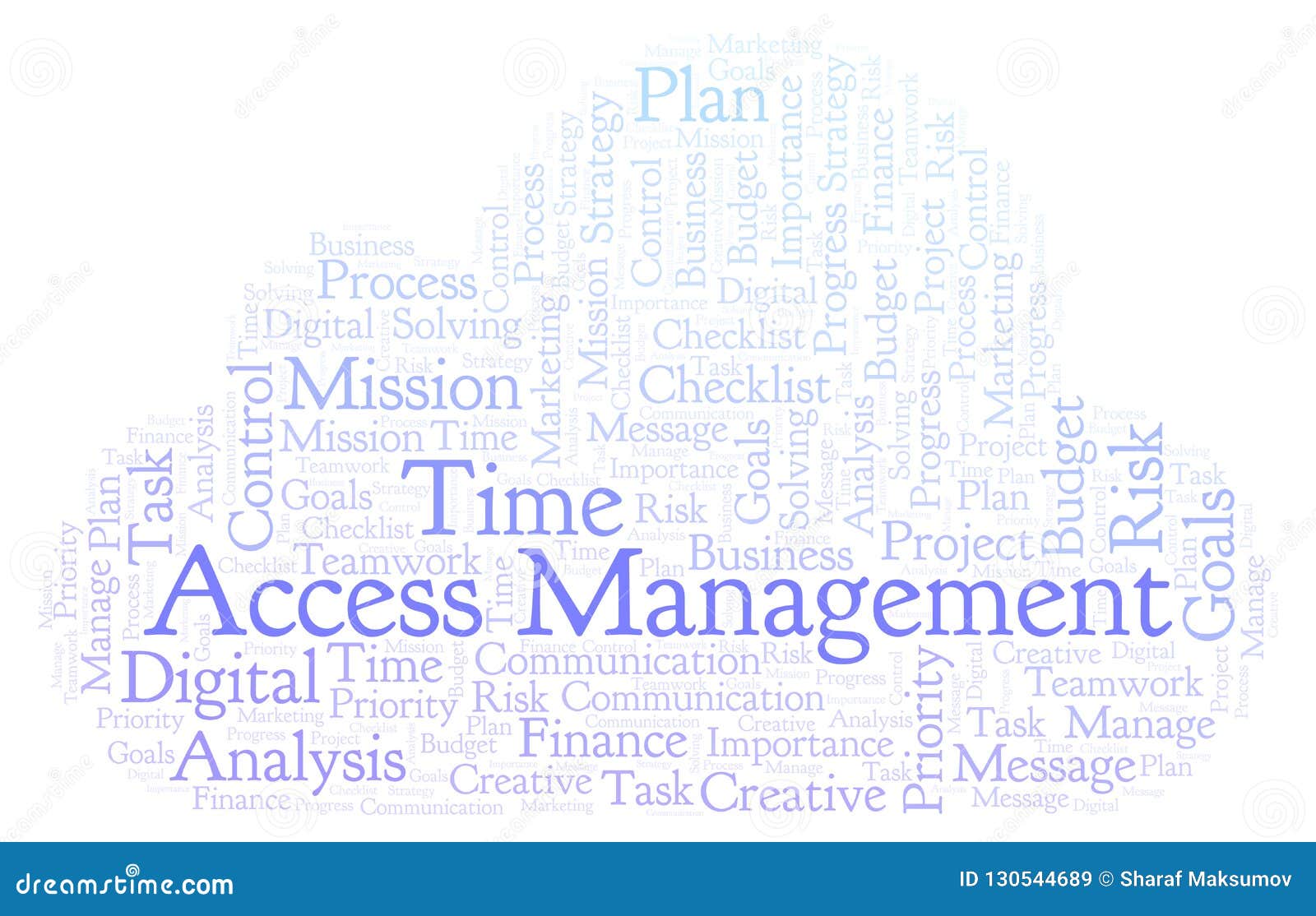 Access Management Word Cloud, Made with Text only. Stock Illustration ...