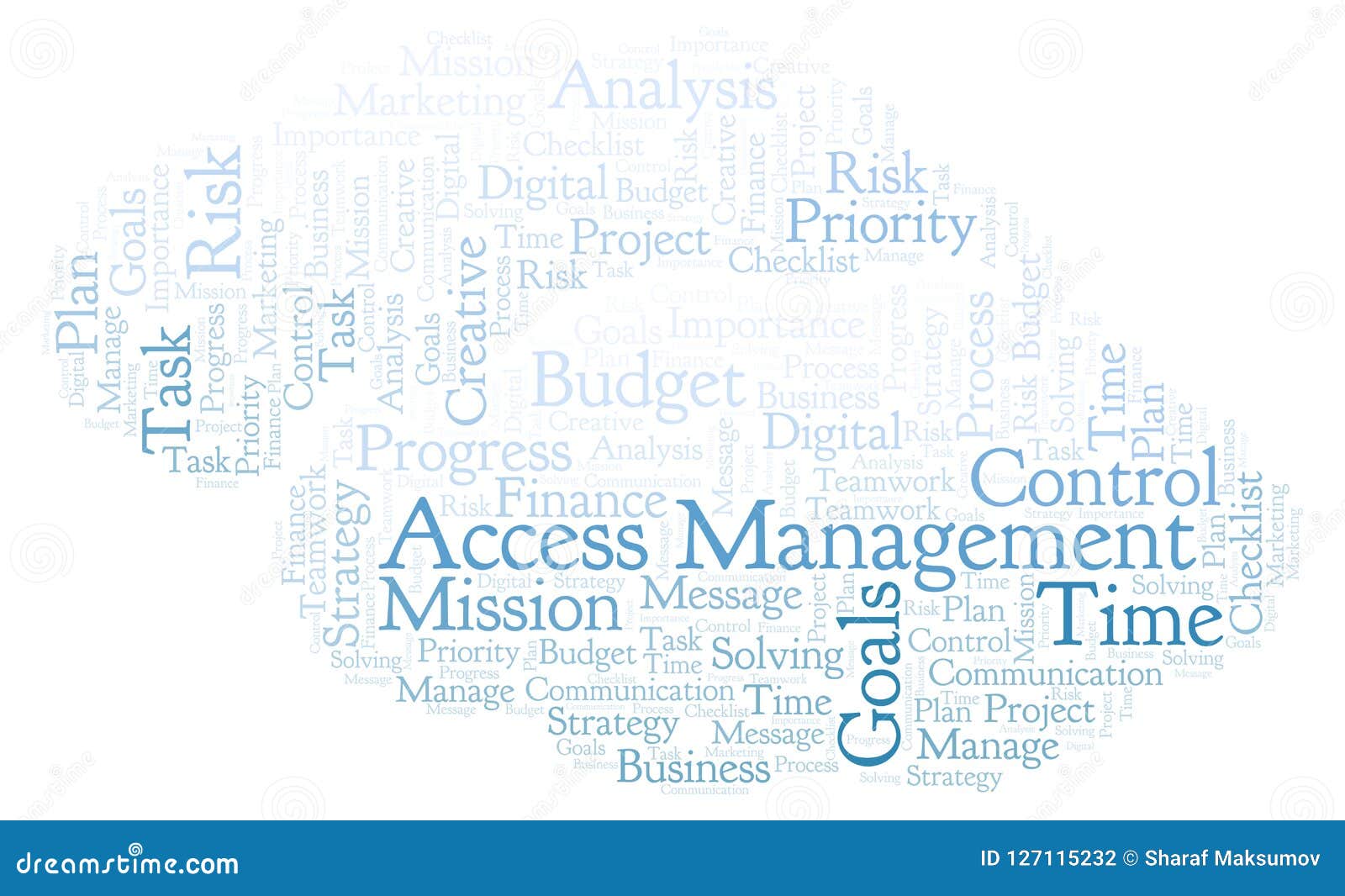 Access Management Word Cloud, Made with Text only. Stock Illustration ...