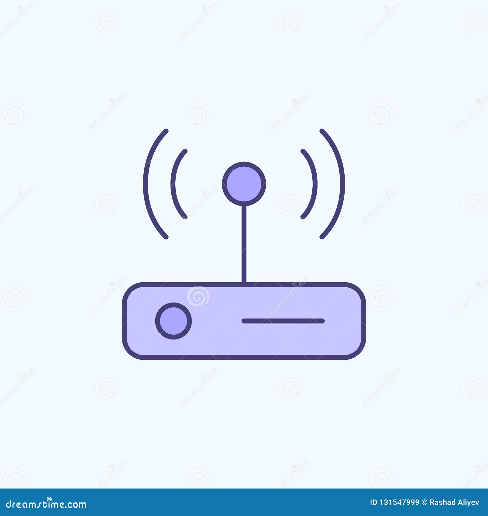 Access Point 2 Colored Line Icon. Simple Colored Element Illustration ...