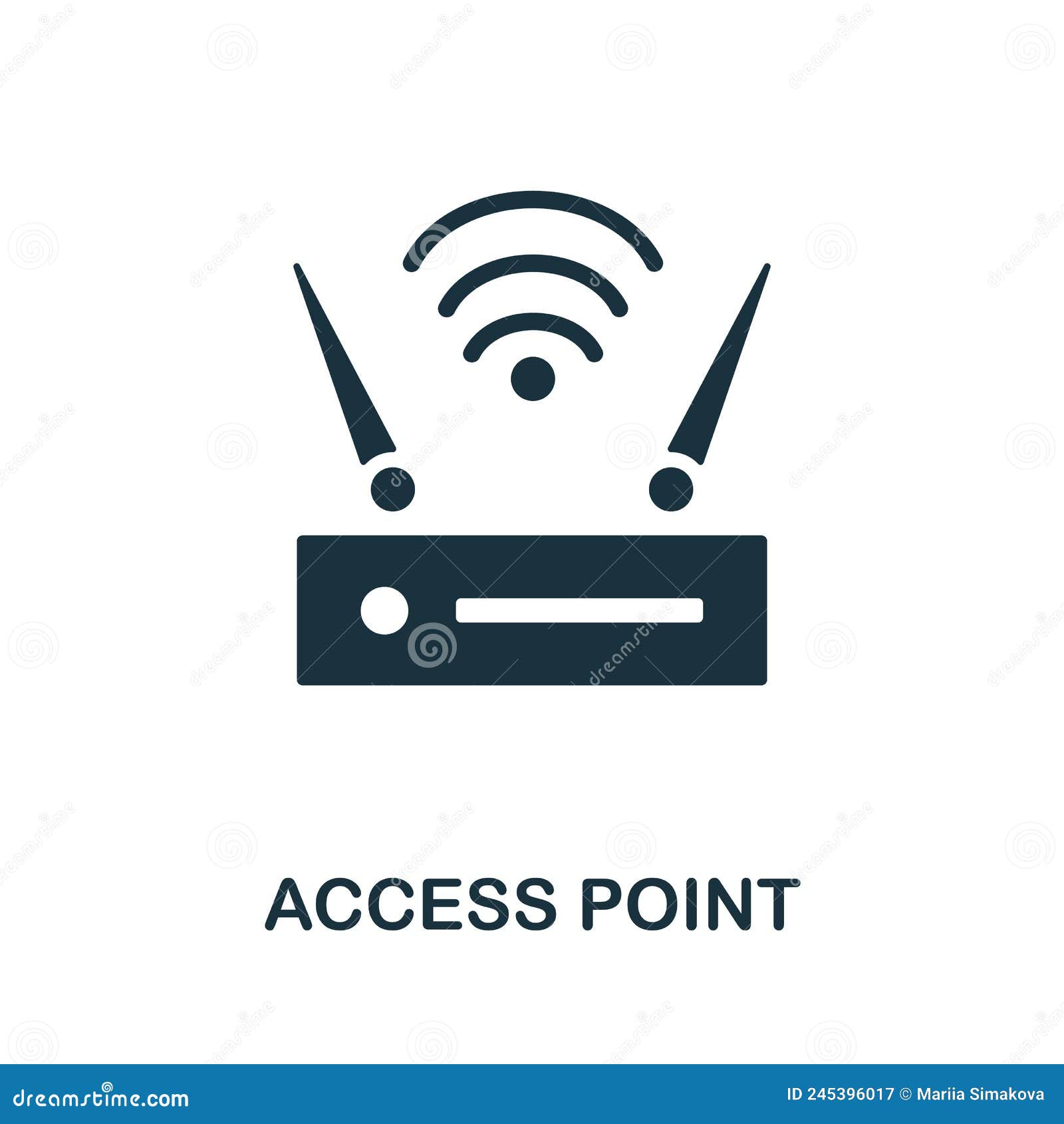 Access Point Flat Icon. Colored Element Sign from Networking Collection ...