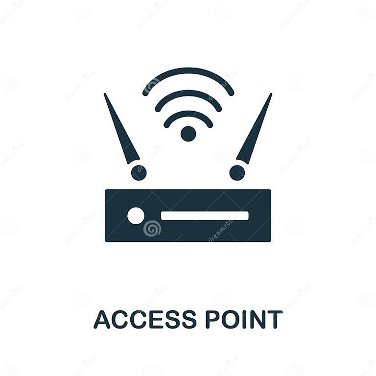 Access Point Flat Icon. Colored Element Sign from Networking Collection ...