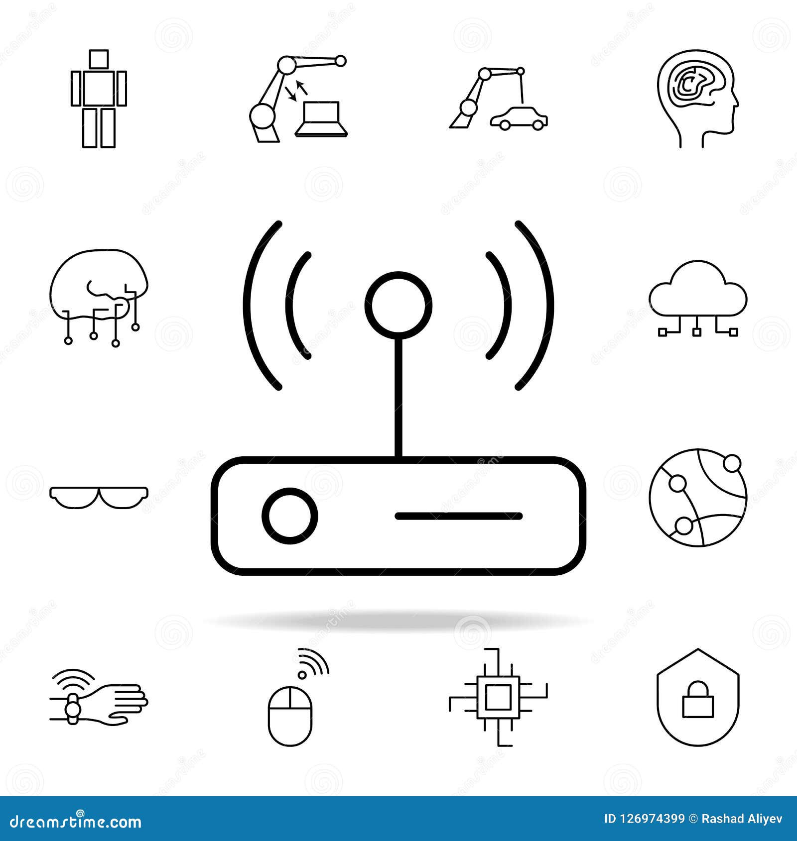 Access Point Icon. New Technologies Icons Universal Set for Web and ...