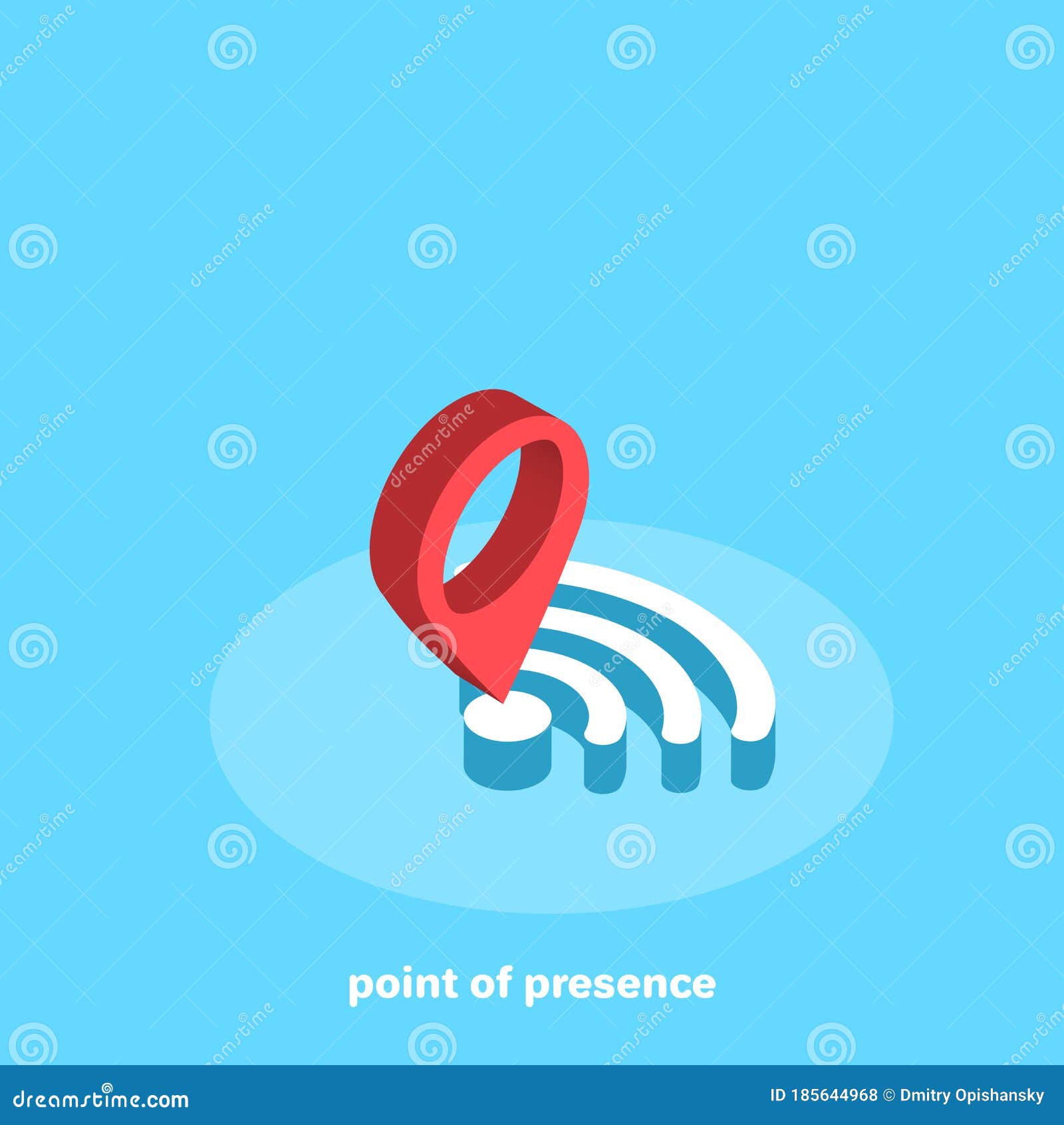 Point of presence stock vector. Illustration of symbol - 185644968