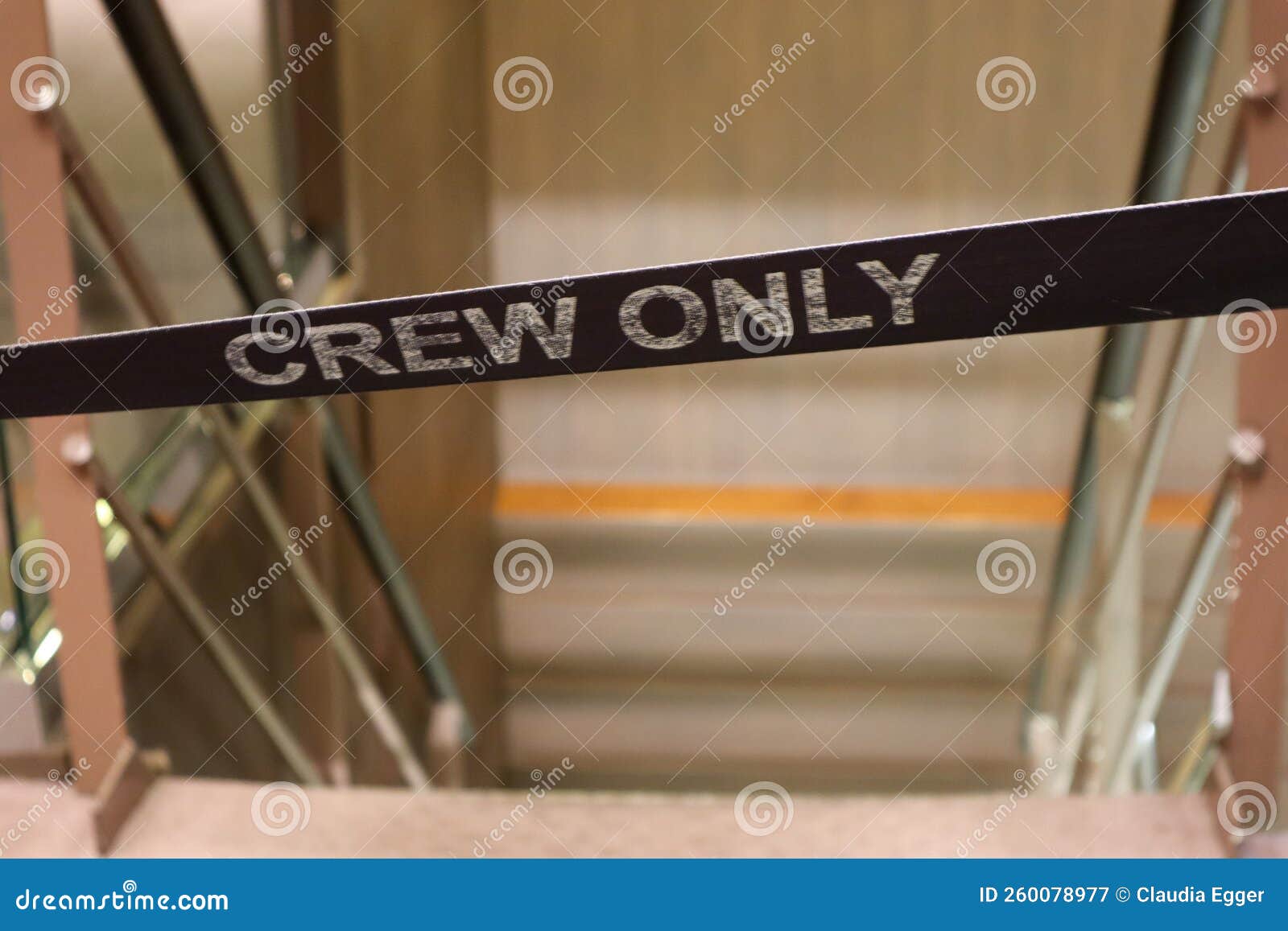 Access Prohibited Sign Crew only Stock Image - Image of entrance, alert ...