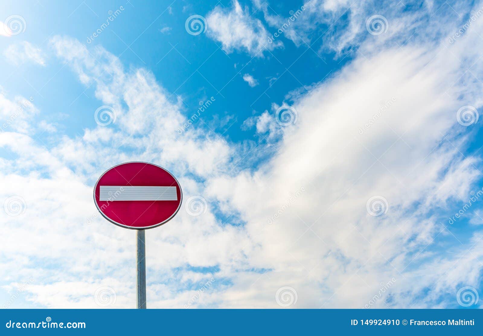 Access Prohibition Road Sign Stock Photo - Image of symbol, traffic ...