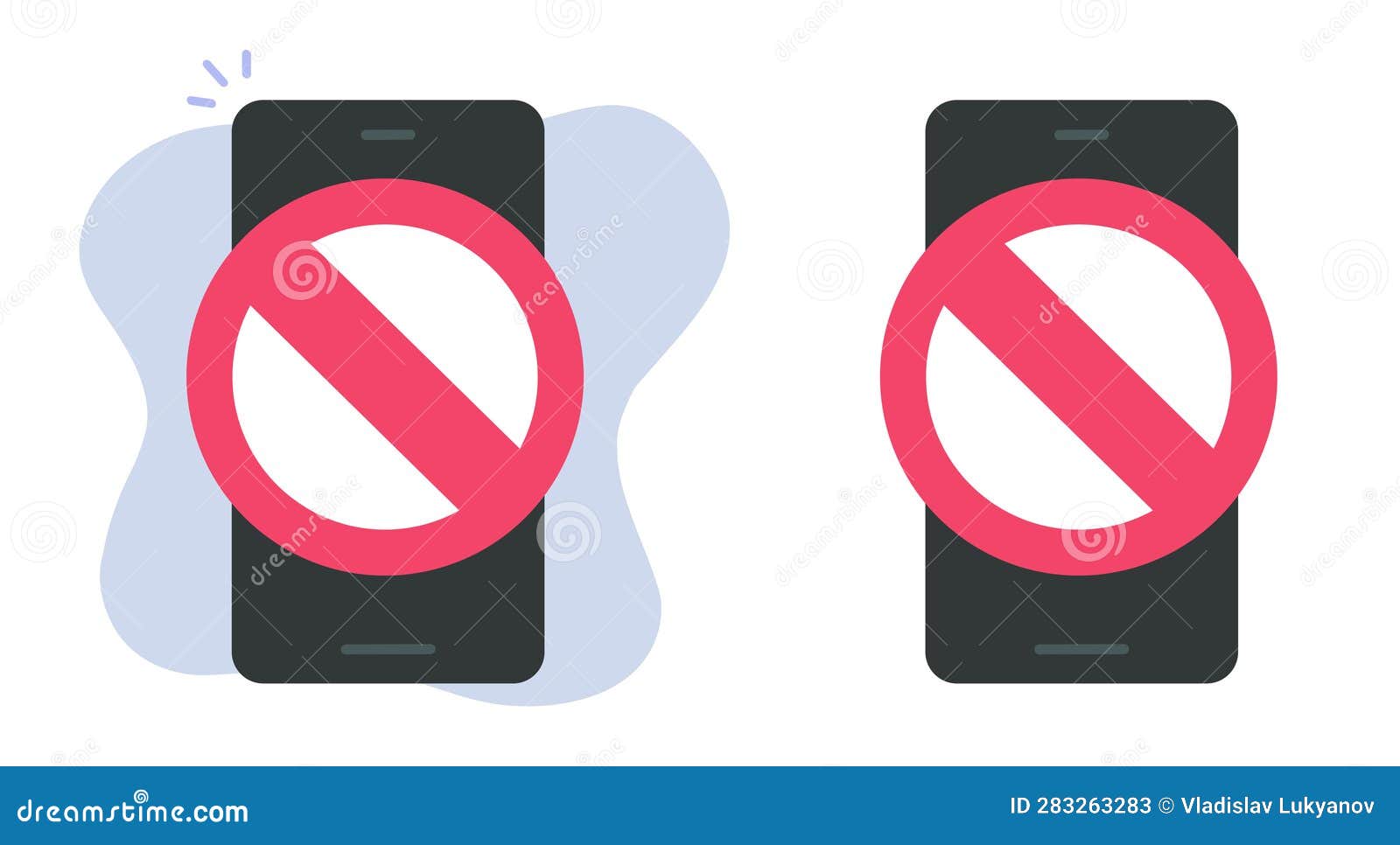 Access Restricted Blocked on Mobile Cell Phone Online Icon Vector ...
