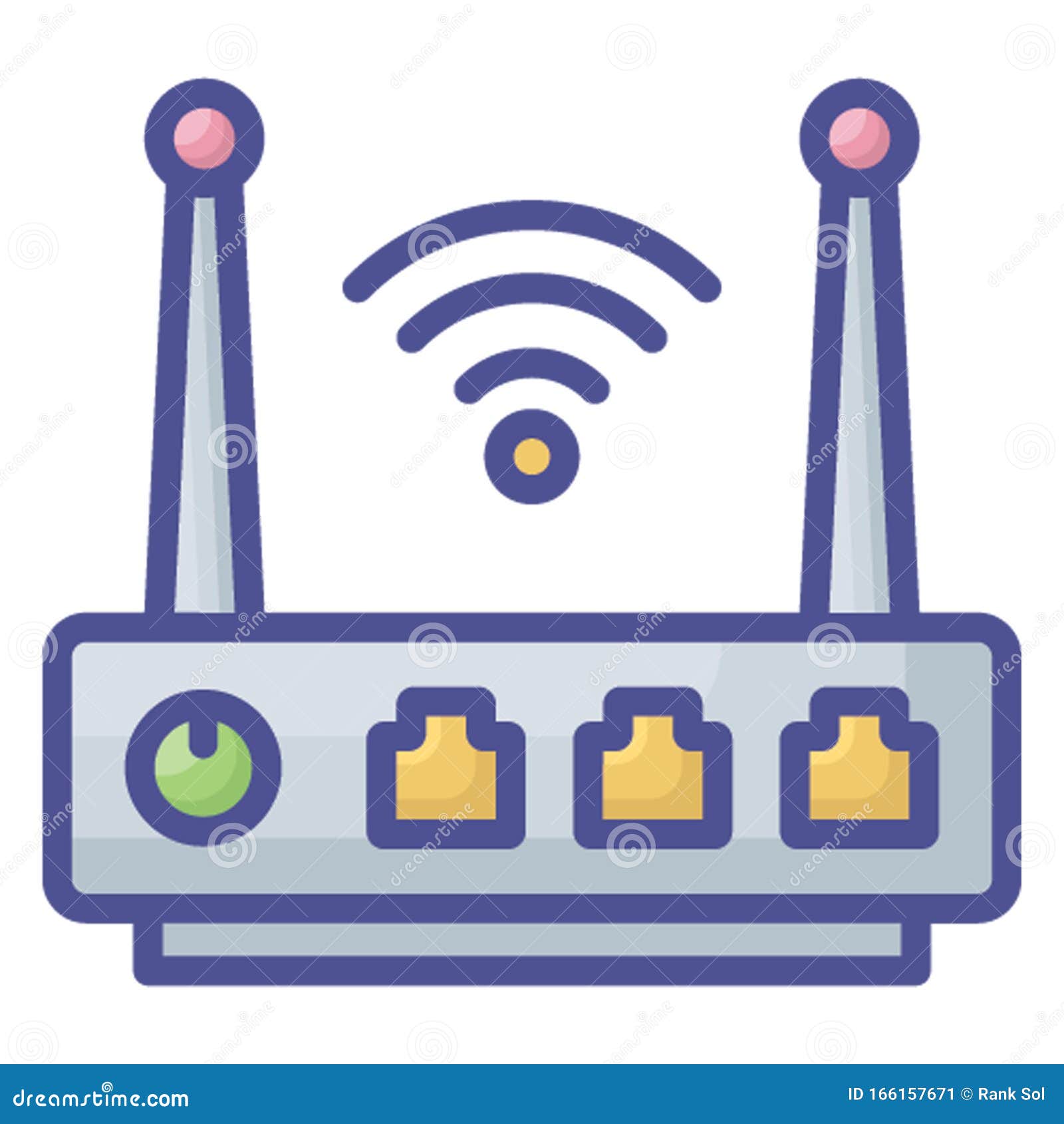 Access Router Data Center Stock Illustration | CartoonDealer.com #362121760
