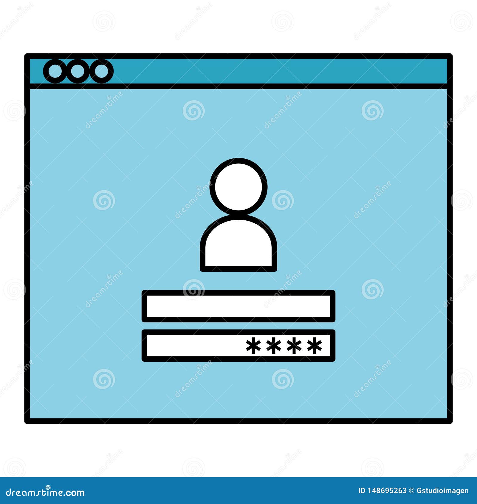 Access template login icon stock illustration. Illustration of ...
