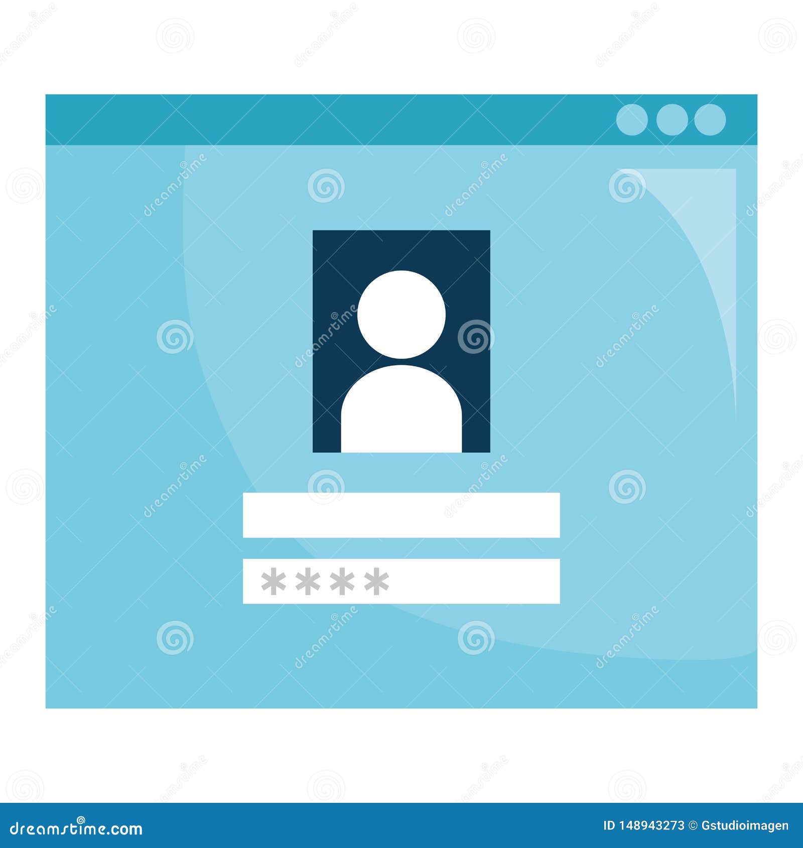 Access template login icon stock illustration. Illustration of ...
