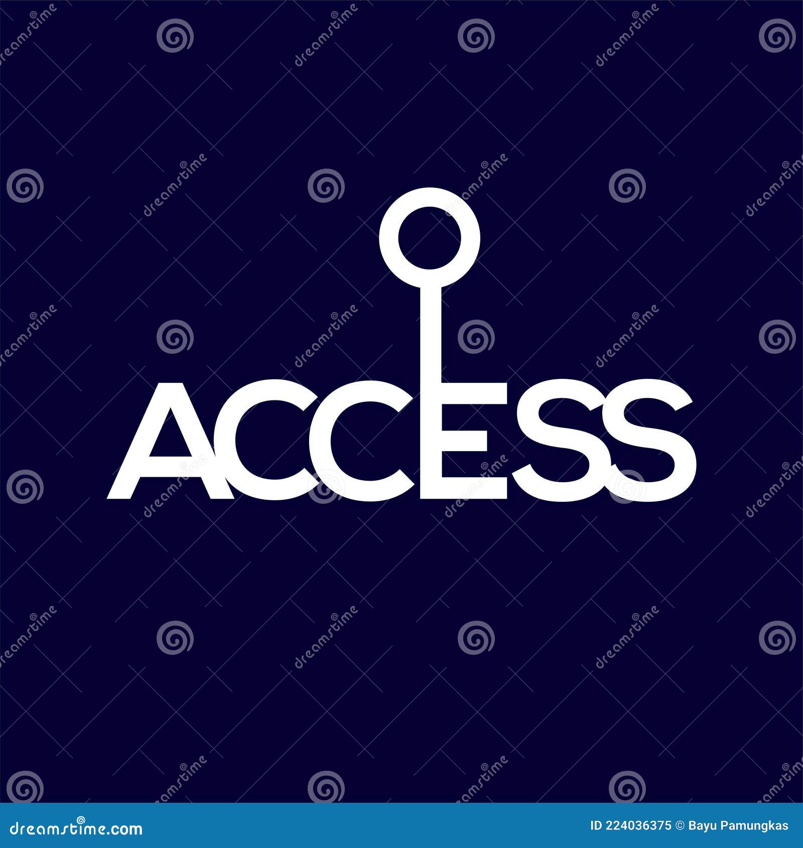 Access Text Logo with Key Vector Template. Key Access Logo Text Element ...