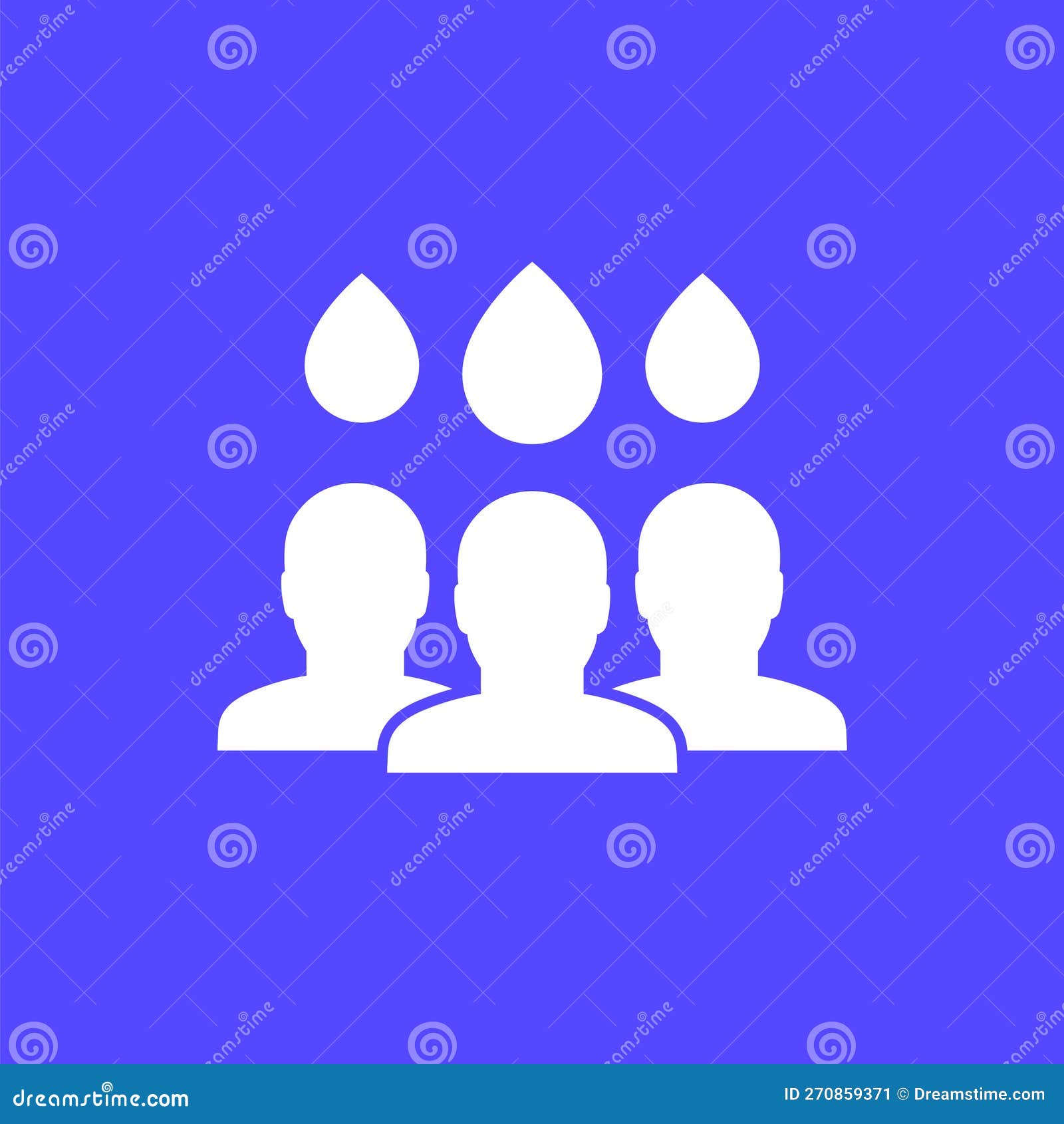Access To Clean Water Icon with People Stock Vector - Illustration of ...