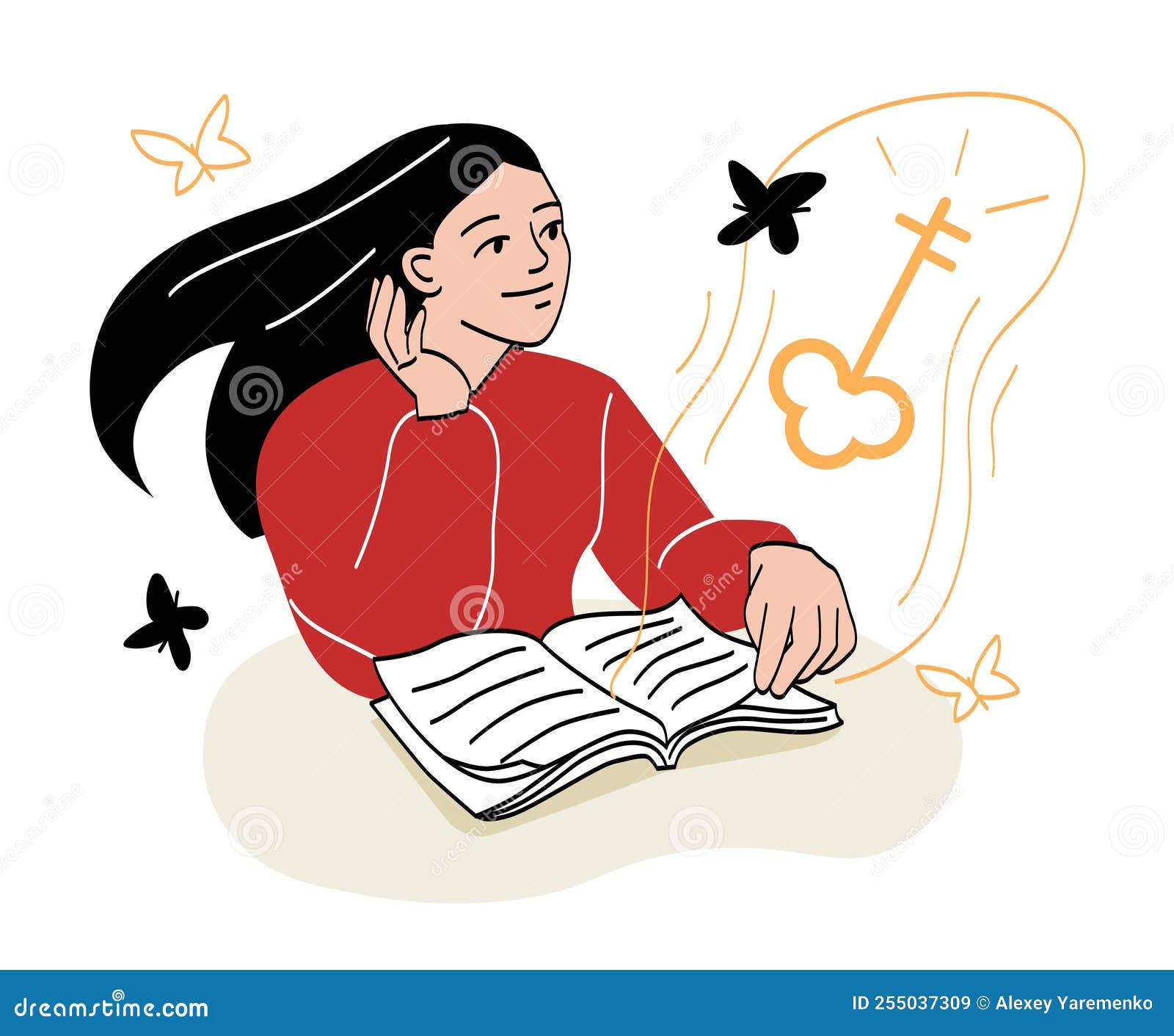 Access to knowledge stock vector. Illustration of opportunity - 255037309