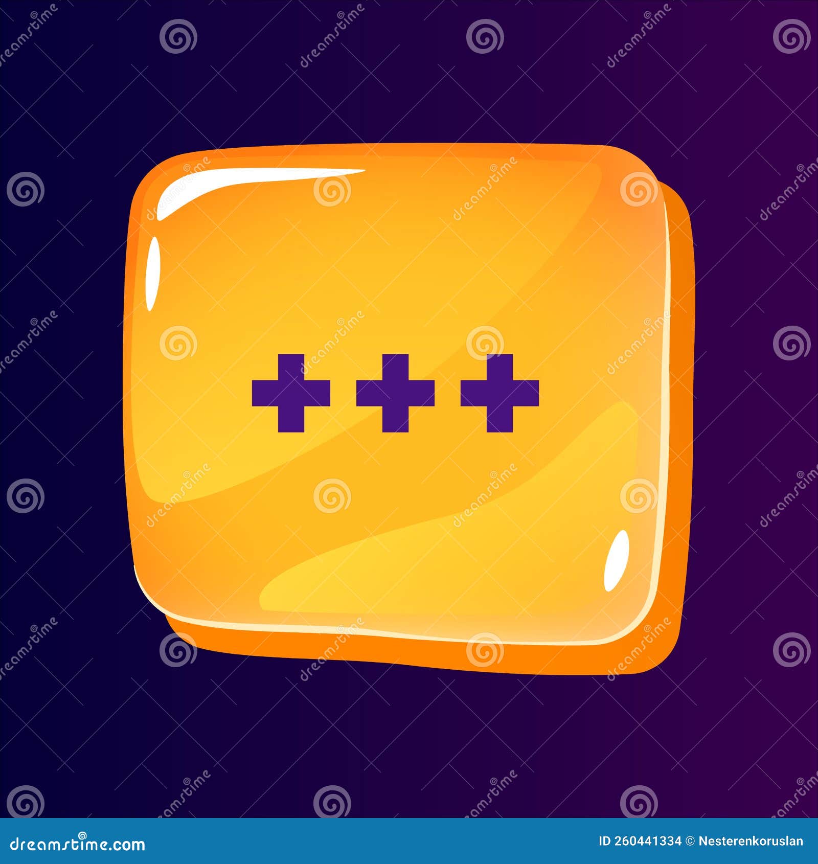 Access To More Options Glossy Ui Button with Pixelated Color Icon Stock Vector - Illustration of ...