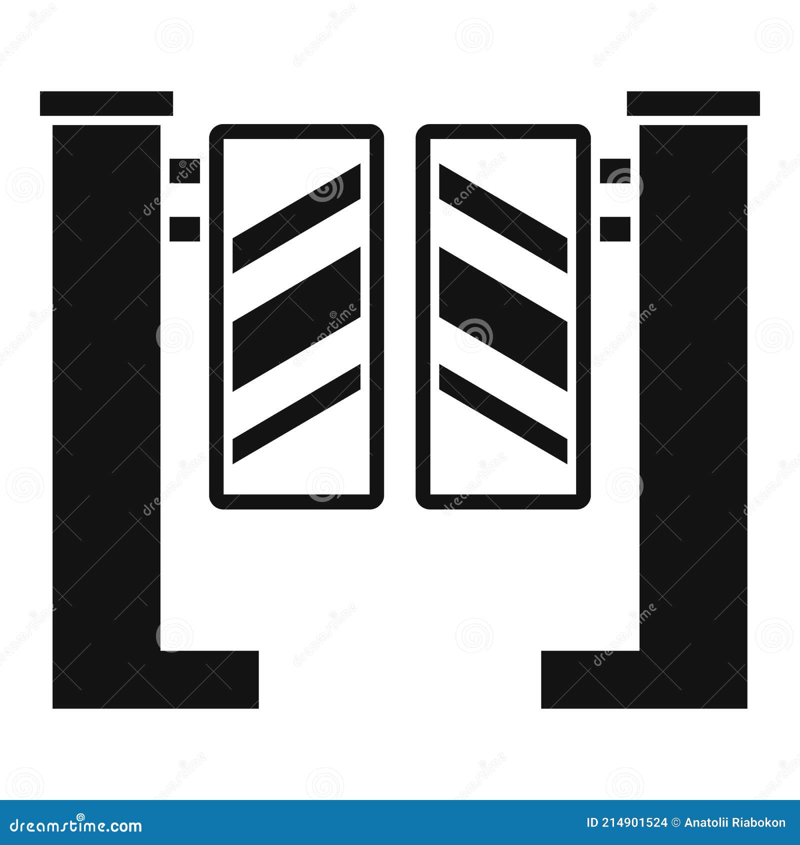 Access Turnstile Icon, Simple Style Stock Vector - Illustration of ...