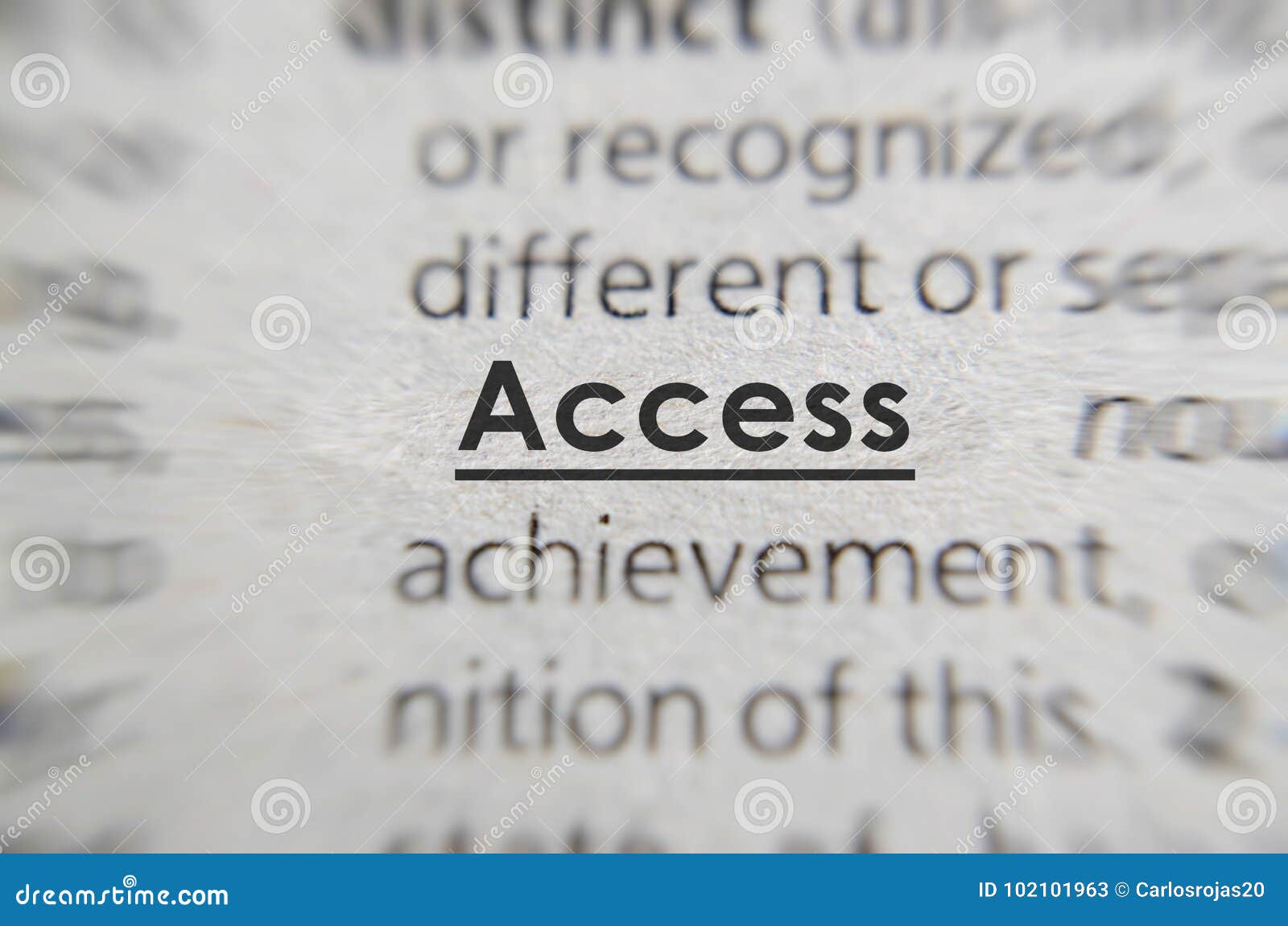 Access word stock image. Image of print, letter, learn - 102101963