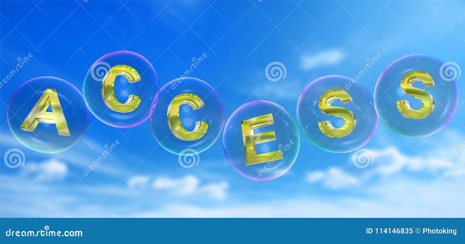 The access word in bubble stock illustration. Illustration of bubble ...